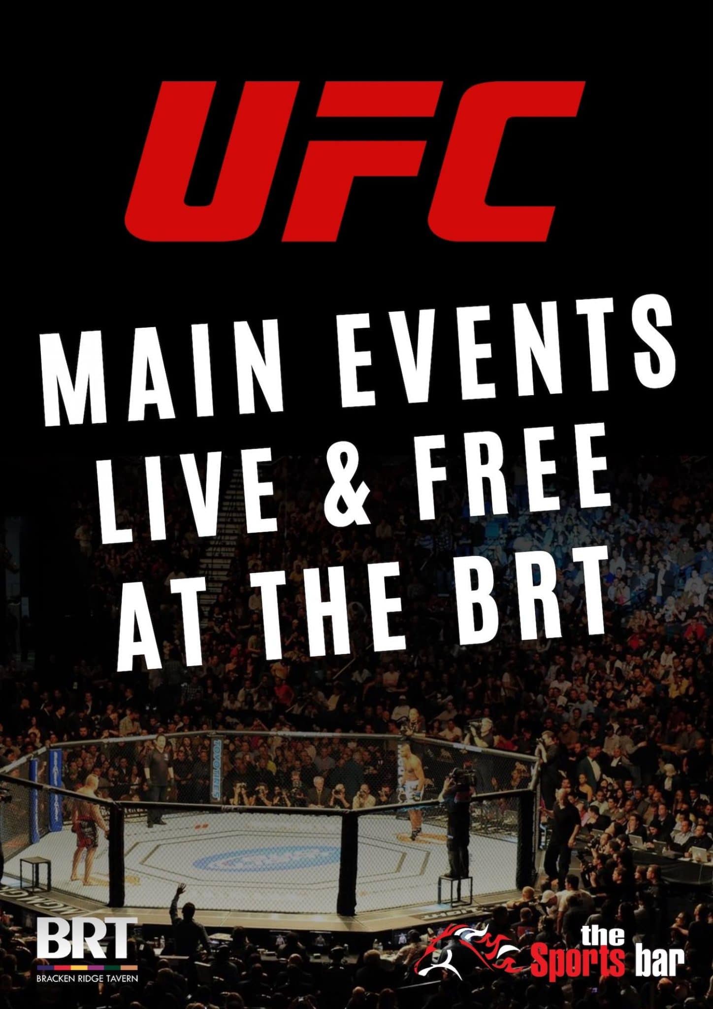 Watch The UFC Live & Loud At Brisbane's Best Pub - The BRT