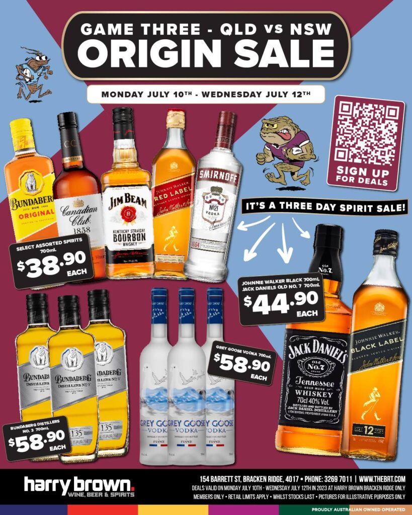 Harry Brown’s Origin Sale – Bracken Ridge Tavern
