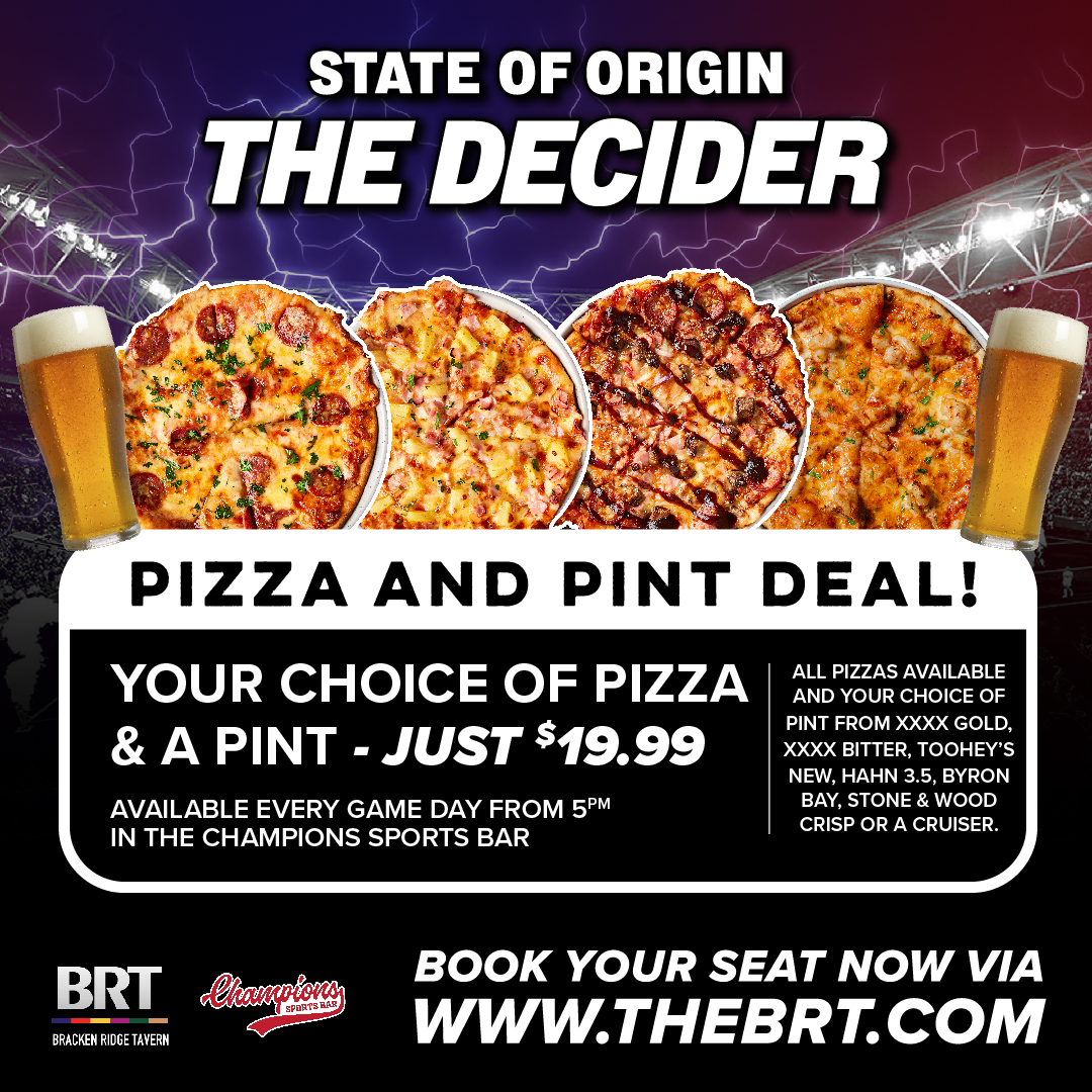 Watch State Of Origin: Live – Bracken Ridge Tavern